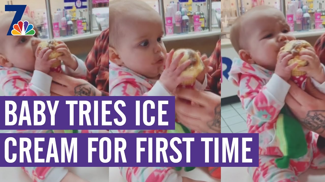 Baby’s First Ice Cream Will Melt Your Heart | What's Up? - YouTube