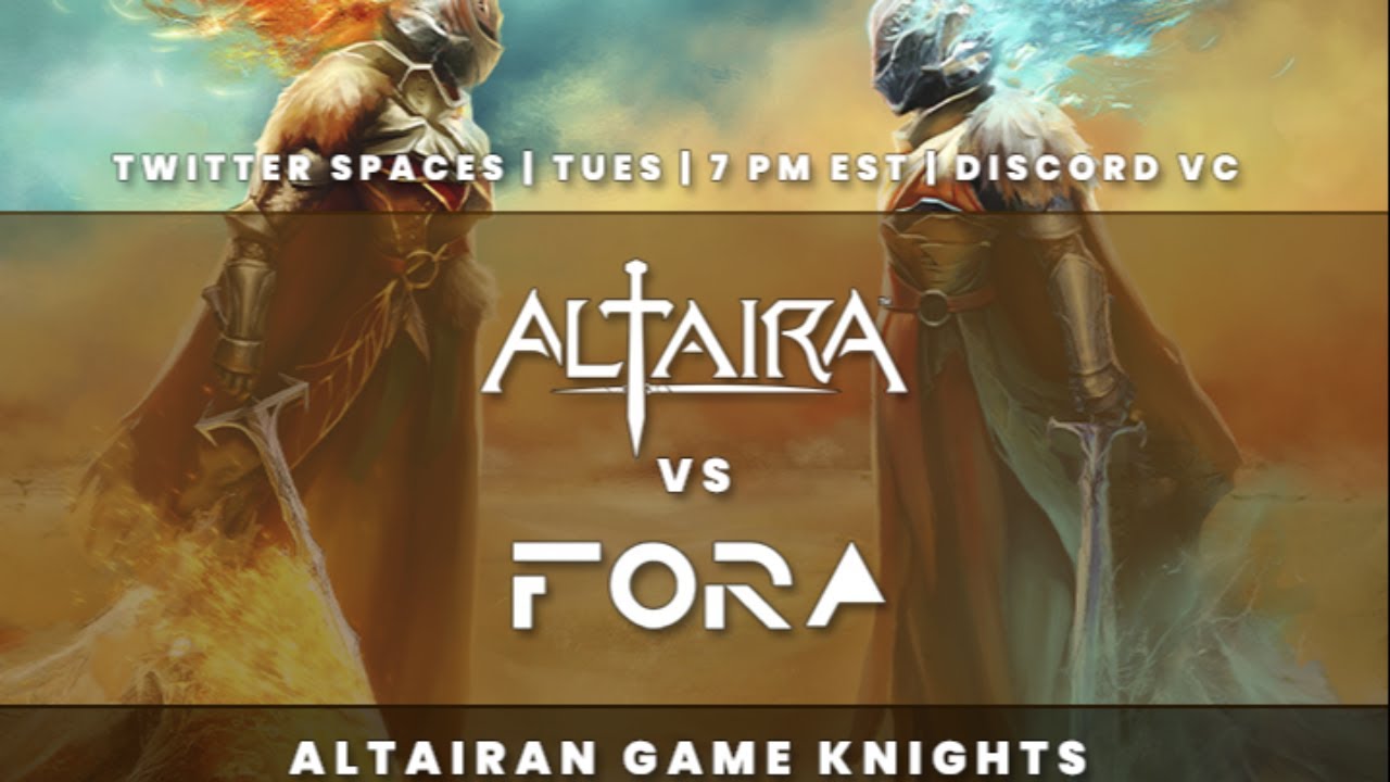 Altairan Game Knights! - Tendies & Pew Pew: FORA #TPS @tpsfora w/ the Alpha Knights of Altaira ...