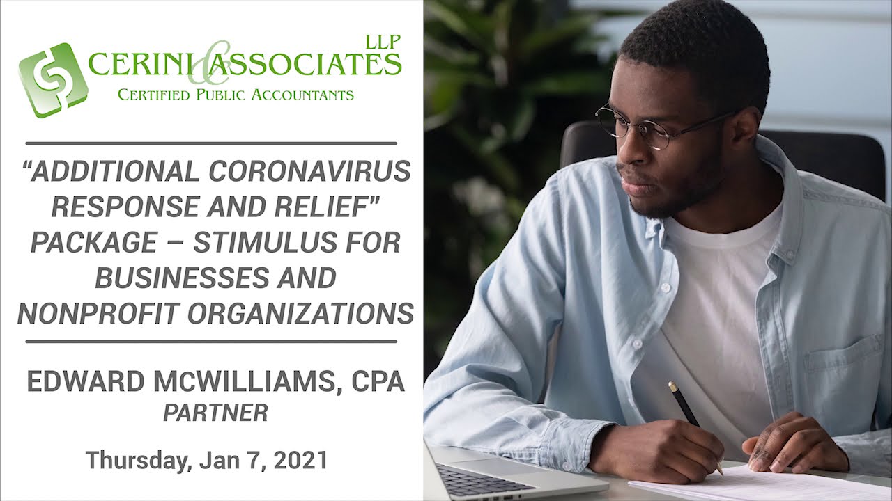 “Additional Coronavirus Response and Relief” Package – Stimulus for ...