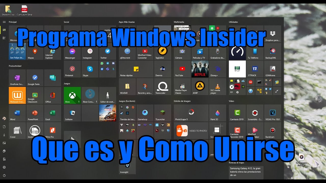 Que Es El Programa Windows Insider y Como Unirse - YouTube