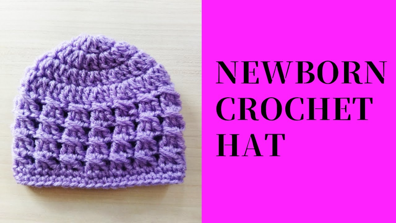 Adorable Crochet Baby Hat 💜 | Easy & Quick Newborn Beanie Tutorial ...