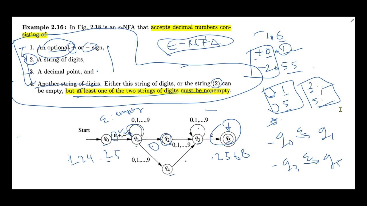 nfa with epsilon transition - YouTube