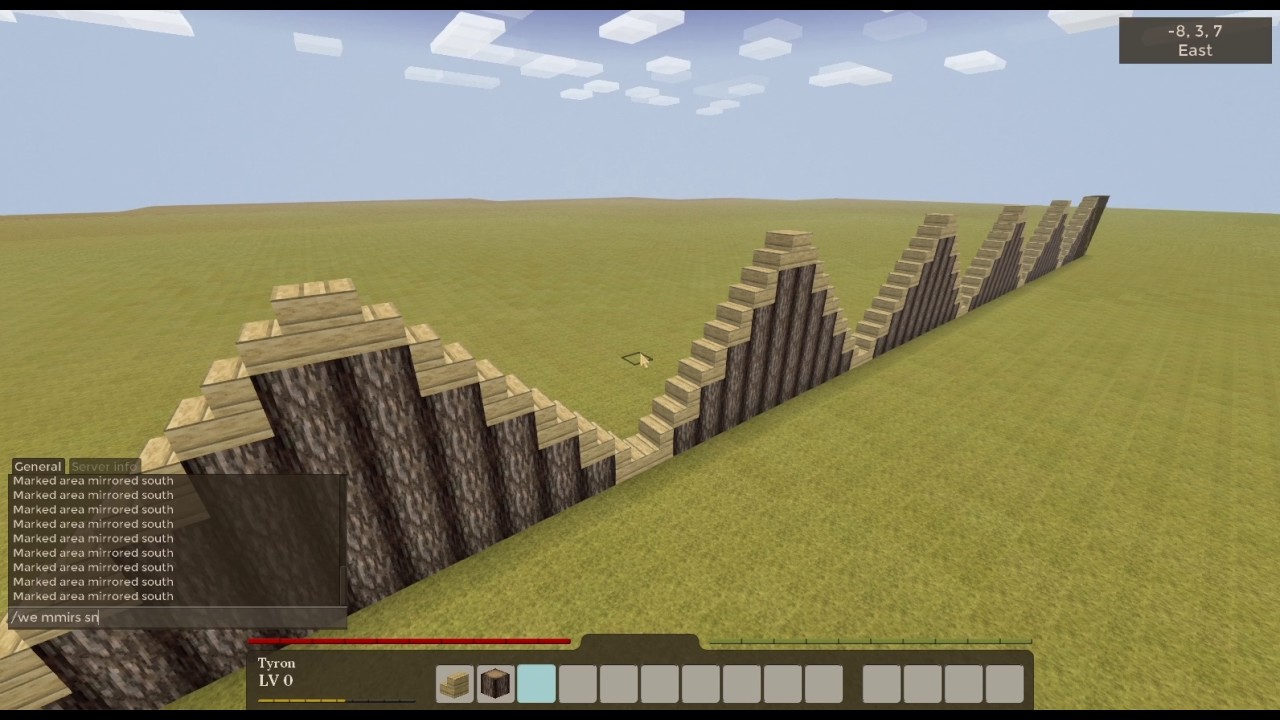 Vintage Story: WorldEdit Repeat and Mirror - YouTube