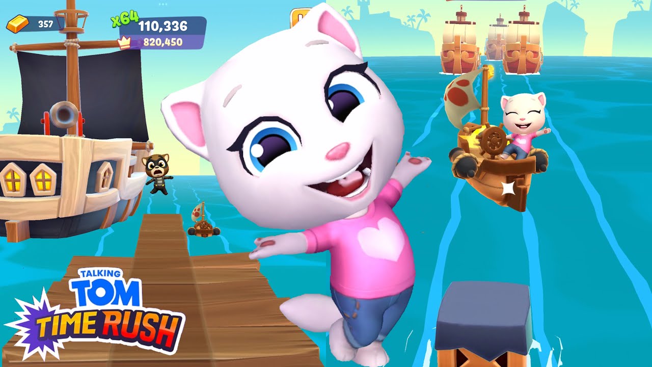 Unlocked Boat and Ship Chase in Talking Tom Time Rush Gameplay Part 4 ...