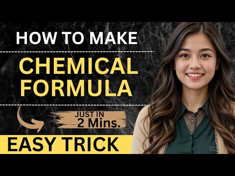 How to make Chemical formula | Chemical formula || - YouTube