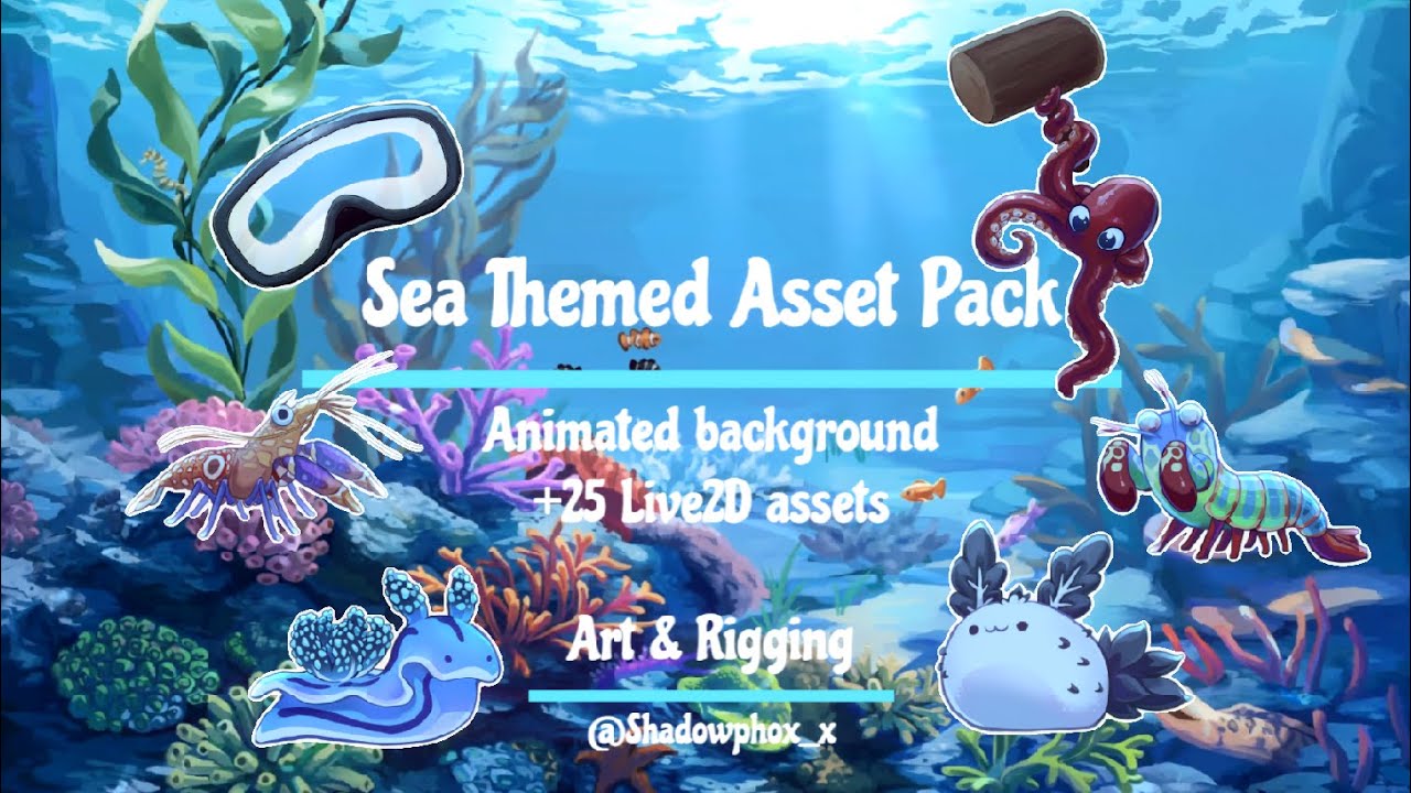 Sea themed asset pack showcase [Purchase Link in description] - YouTube