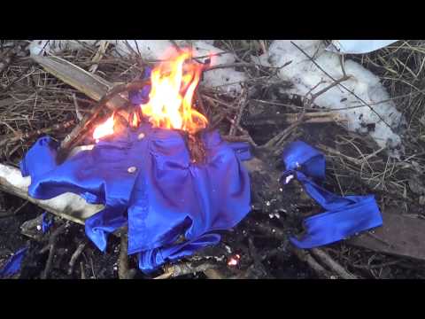 Burning old clothes 1