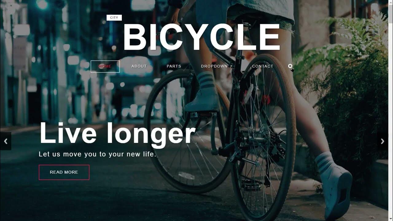 Download Bicycle Website Template For Free With Source Code || Source ...