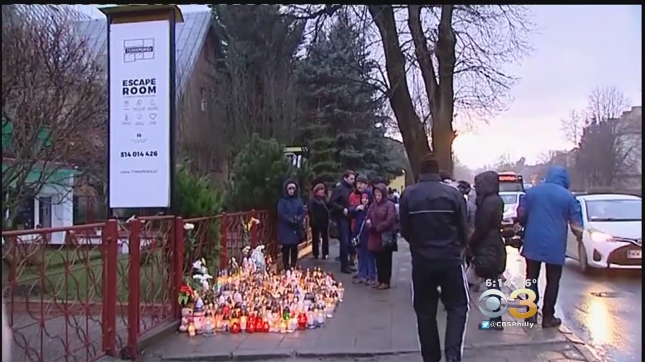5 Teens Die In Poland Escape Room Fire - YouTube