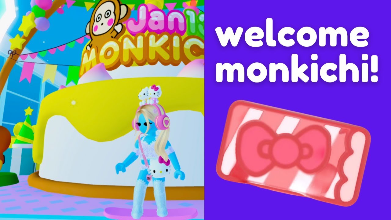 [my hello kitty cafe] MONKICHI BIRTHDAY CODE (free gacha ticket) - YouTube