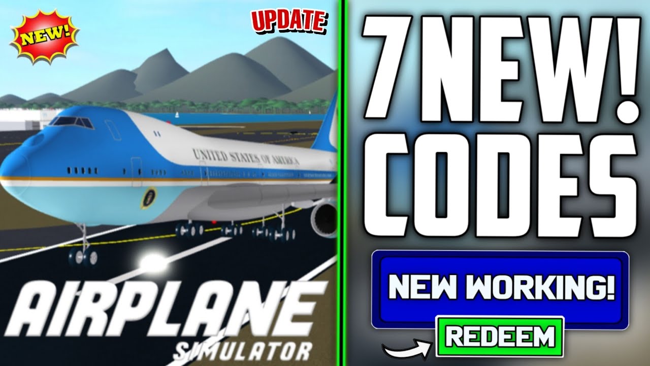 NEW! Working AIRPLANE SIMULATOR ROBLOX CODES 2024 - AIRPLANE SIMULATOR ...