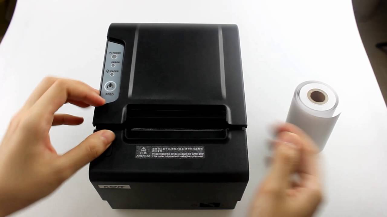 80mm Thermal POS Receipt Printer with auto cutter CSN 80V - YouTube