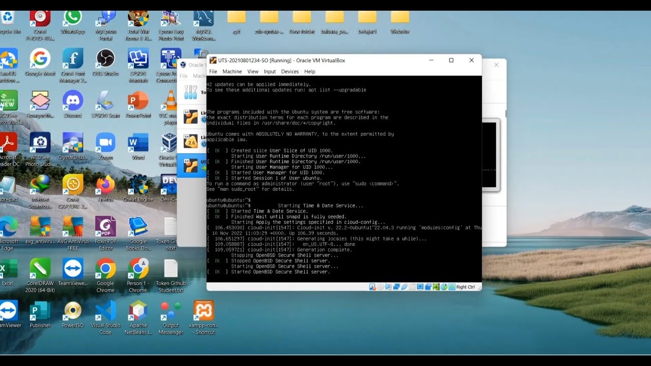 Instalasi Ubuntu Server 22.04 di Virtual Box & Perintah Dasar Linux ...