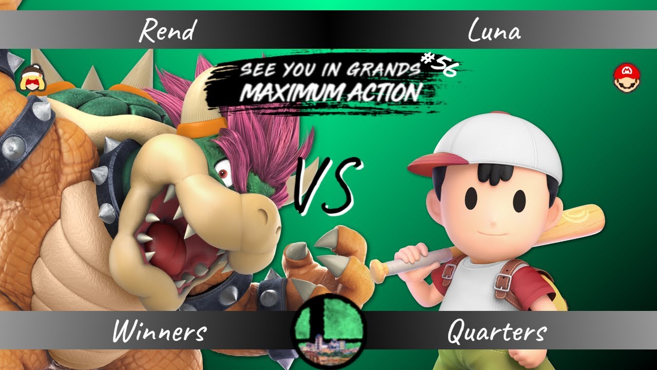 Rend (Bowser/Min Min) vs Luna (Mario/Ness) - Winners Quarters - SUGMA ...