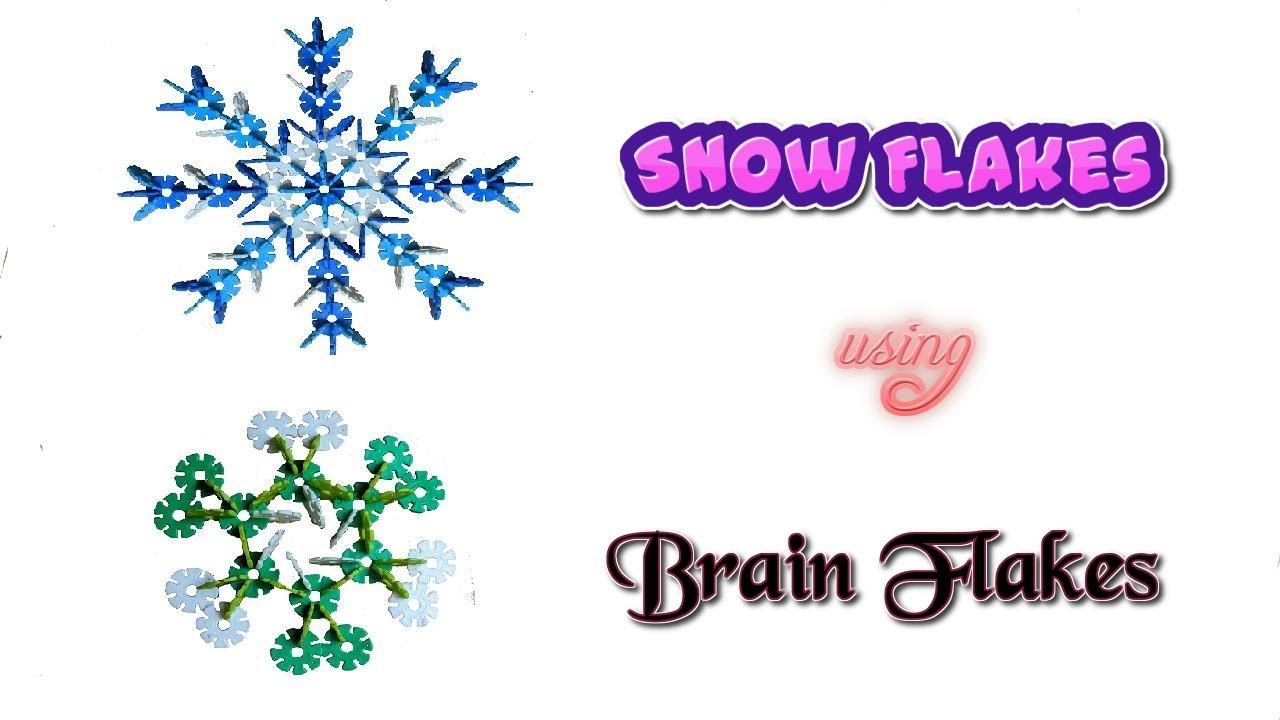 How to Build a Snow Flakes Pattern using Brain Flakes | Kids Creative ...