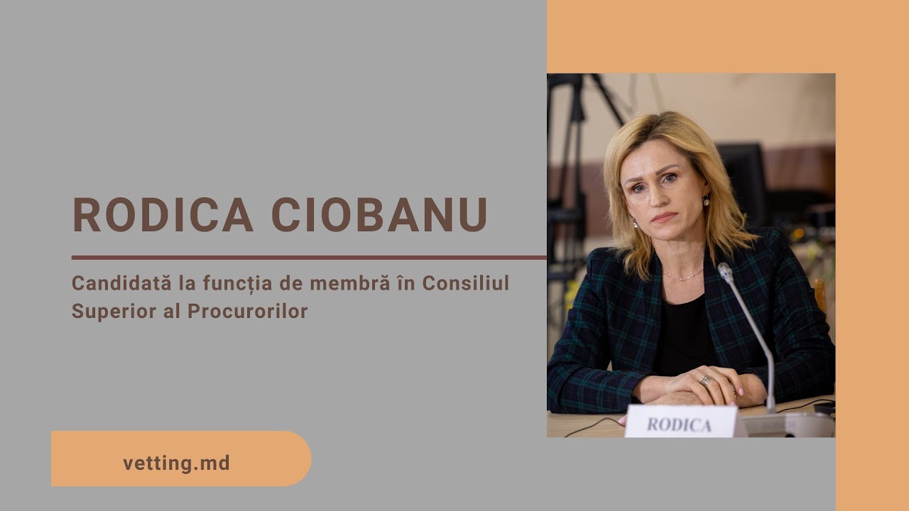 Rodica Ciobanu | Candidată la funcția de membră în CSP - YouTube