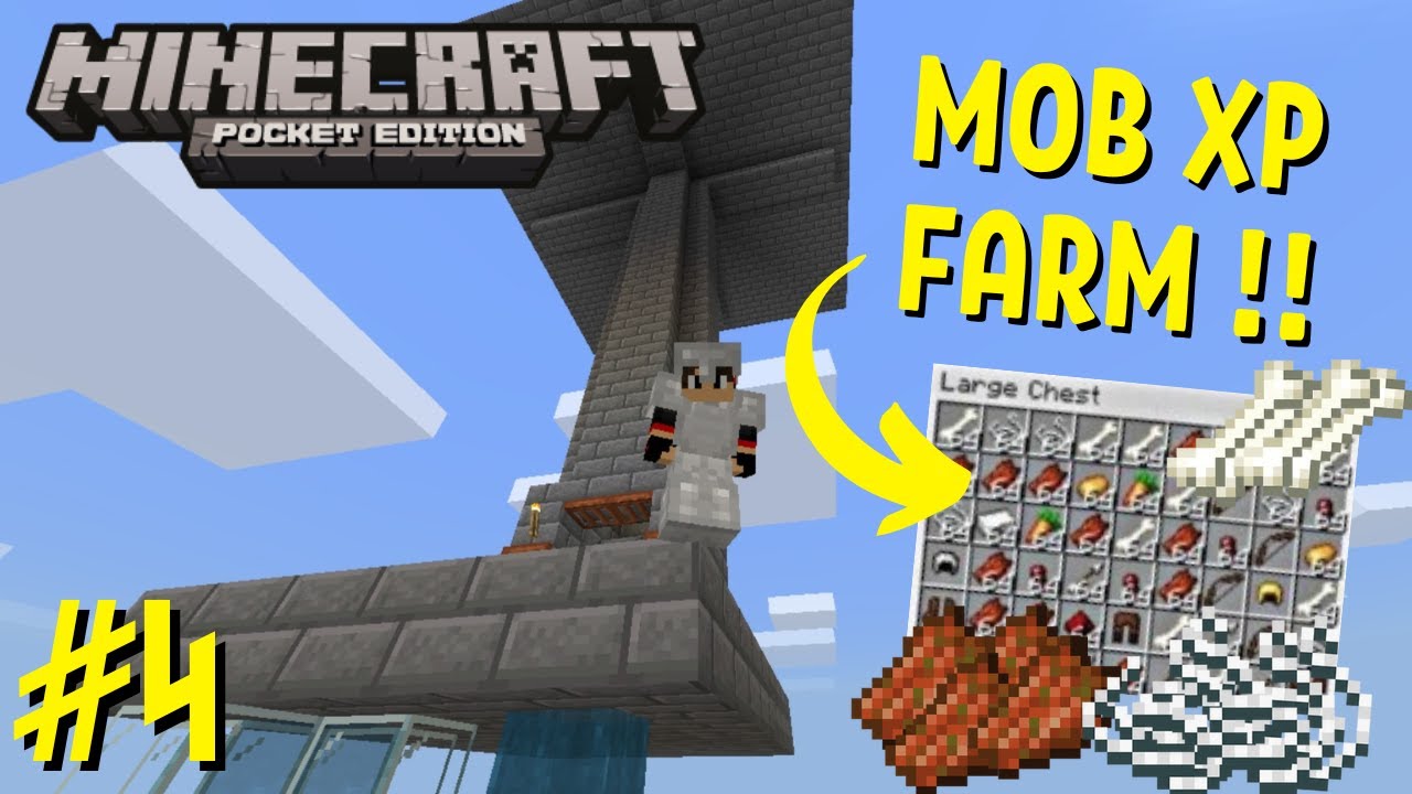 ALL MOB XP FARM !! | MINECRAFT PE GAMEPLAY #4 - YouTube