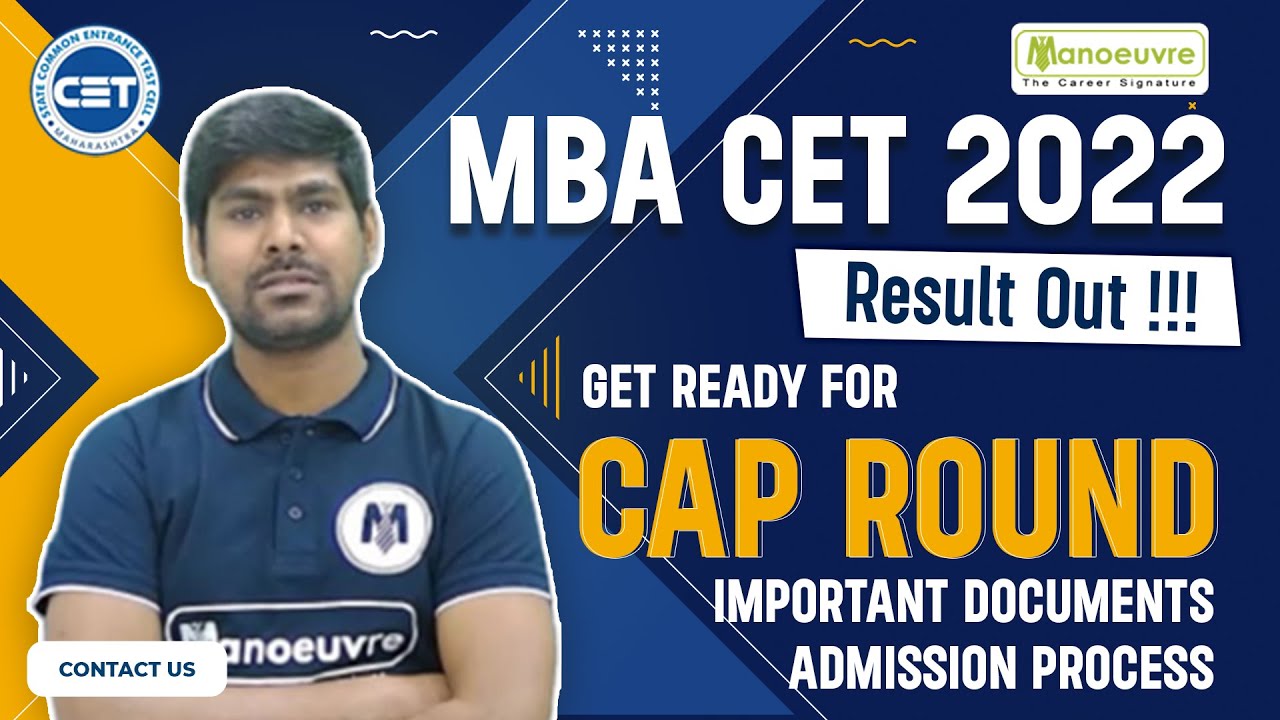 MBA CET 2022 | Result Out !!!! | Get Ready For CAP ROUND ! | Important ...