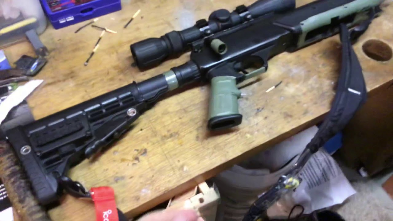 Well mb13 airsoft sniper - YouTube