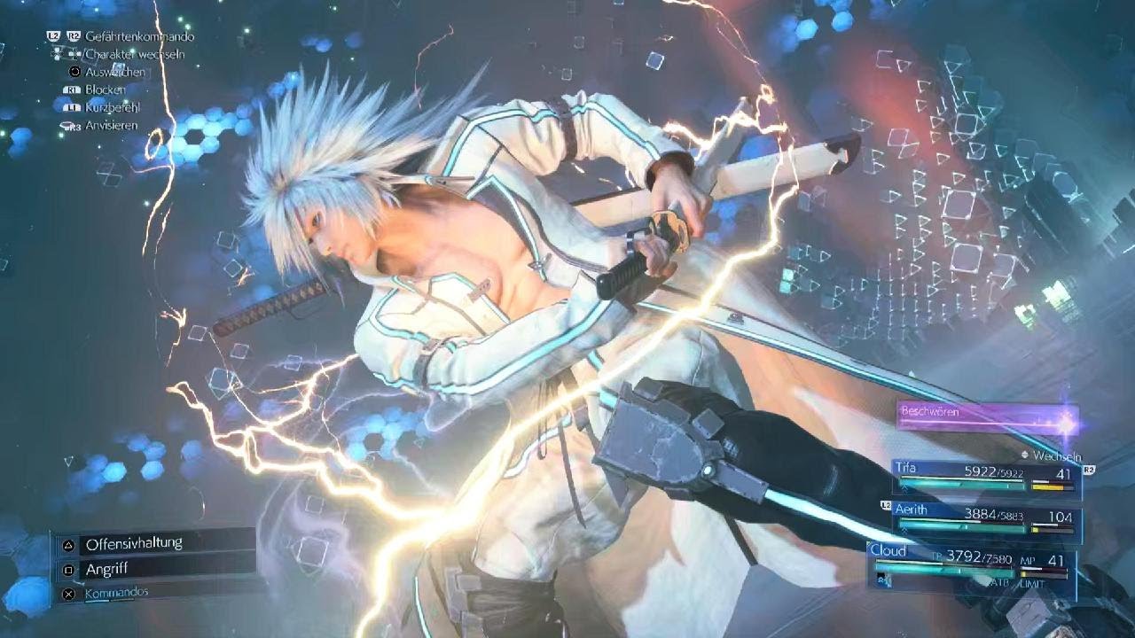 FINAL FANTASY VII REMAKE Weiss Boss Fight german(deutsch) - YouTube