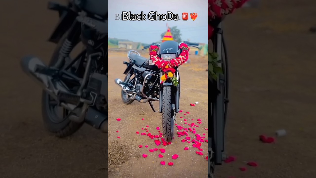 black ghoda#black #ghoda #horsh #bike #honda #splendor # ...