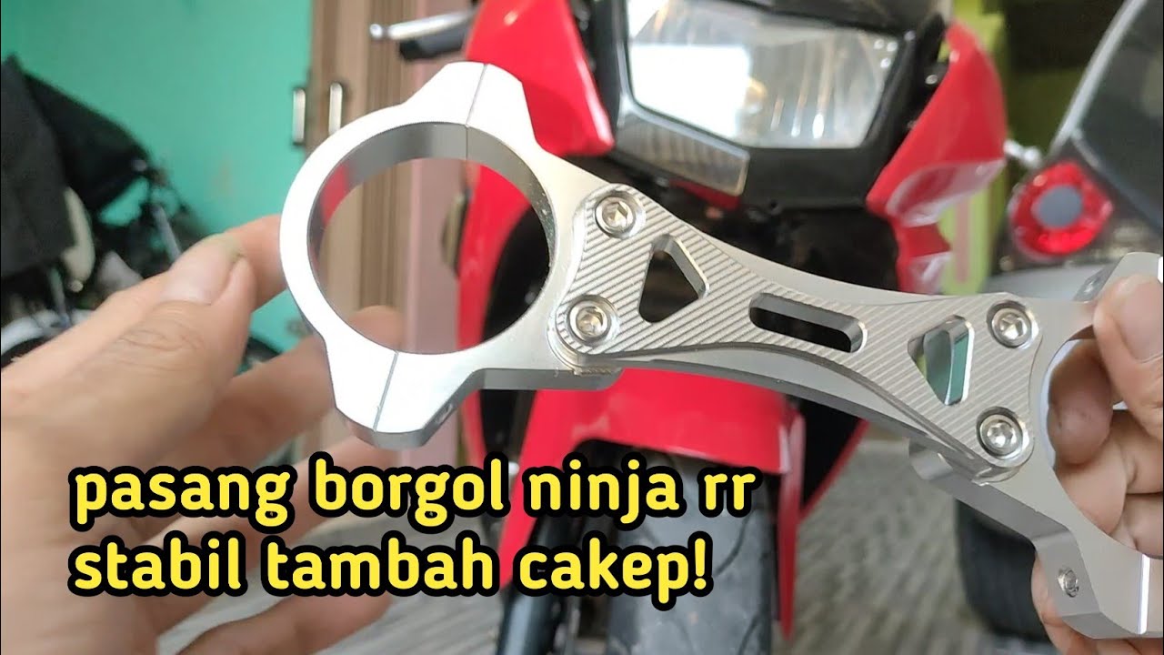 pasang borgol sock depan ninja rr ninja rr new ninja rr old - YouTube