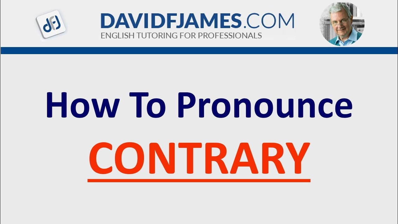 How To Pronounce CONTRARY 3 Syllables YouTube how-to-pronounce-contrary-3-syllables-youtube