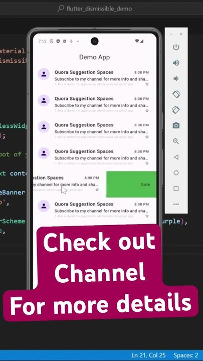Dismissible Widget in Flutter #flutter #fluttertutorial - YouTube
