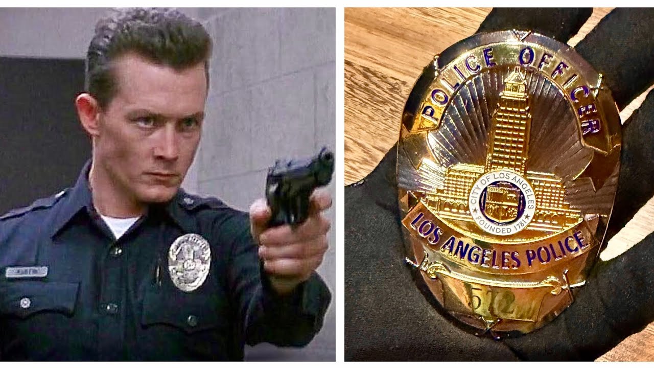 Terminator 2 T1000 Police badge - YouTube
