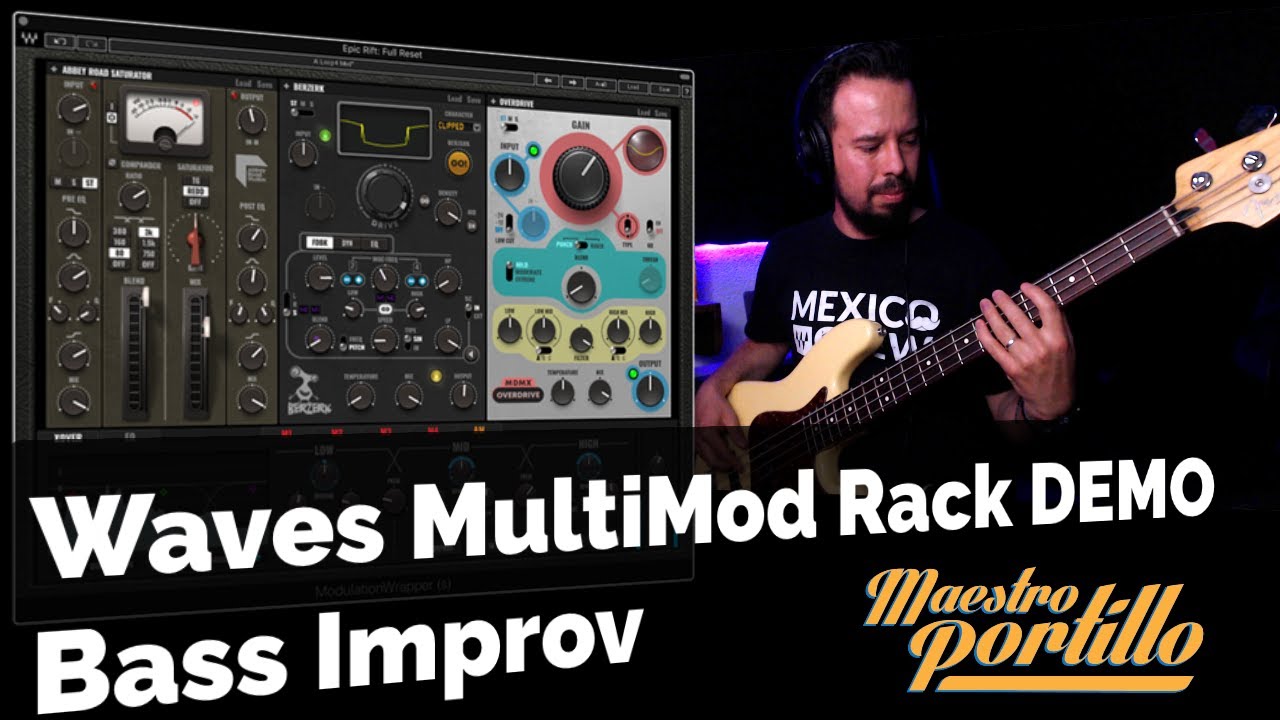 Waves MultiMod Rack DEMO Bass Improv - YouTube