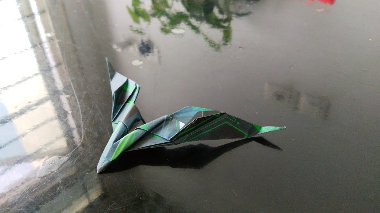 How to make an Origami Green Goblin Glider(spider man)#Osborn. - YouTube