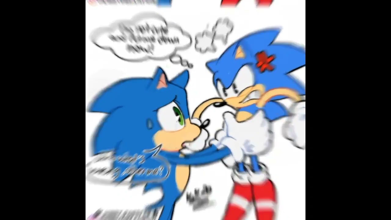 movie sonic meets classic Sonic. | sonic comic dub | - YouTube