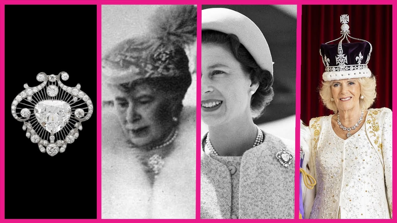 Cullinan V Brooch Shines in Queen Mary's Crown at Coronation - YouTube