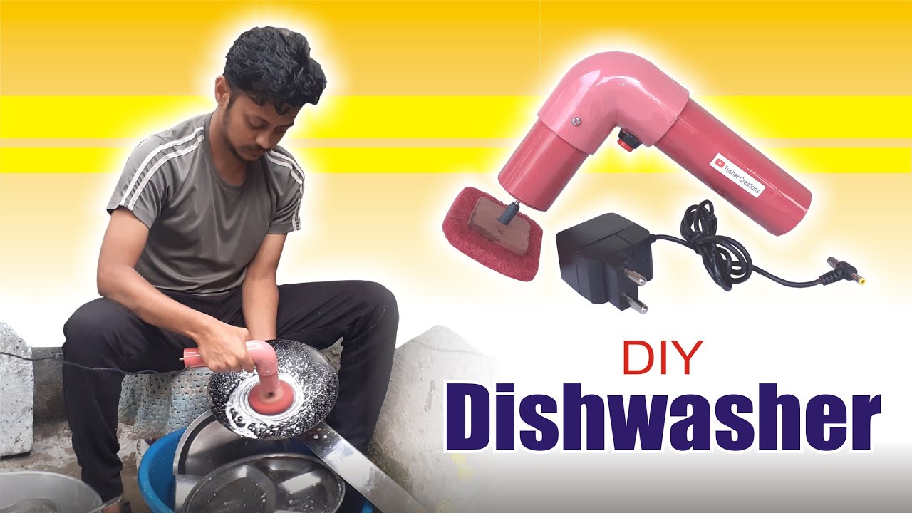 How to make a Dishwasher at home | बर्तन धोने की मशीन | DIY | Tushar ...