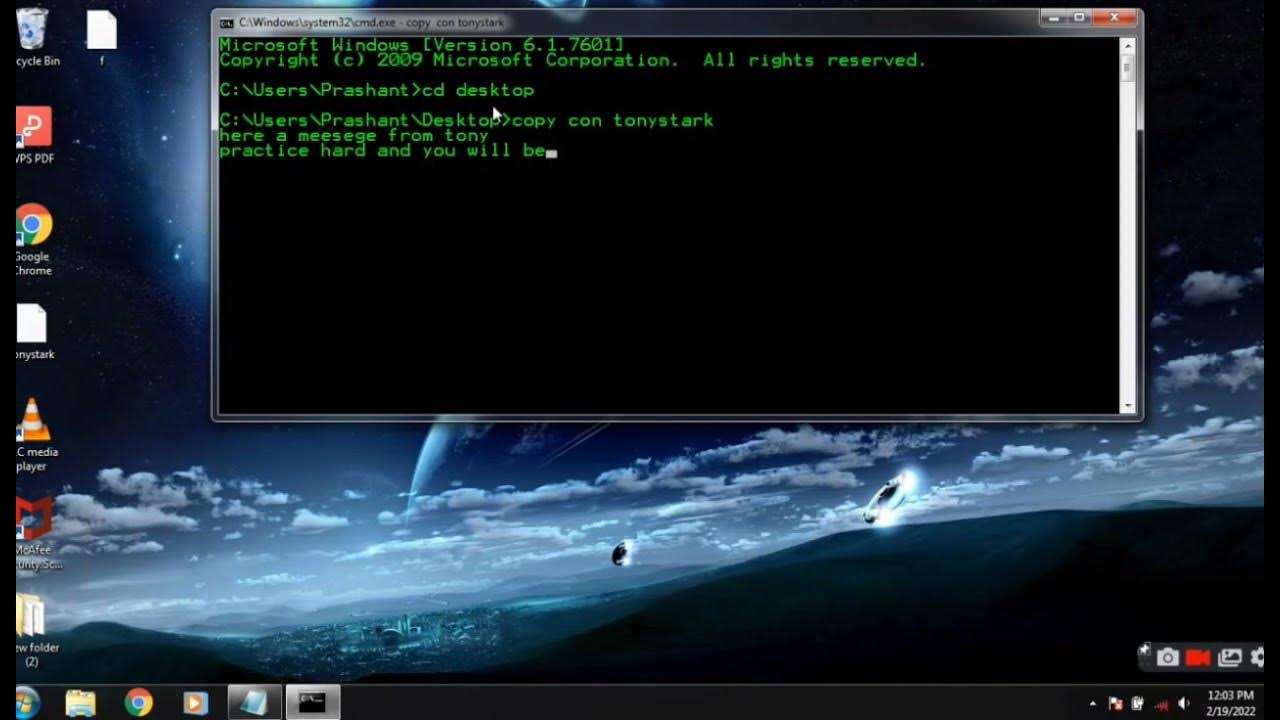 how to write on notepad via cmd - YouTube