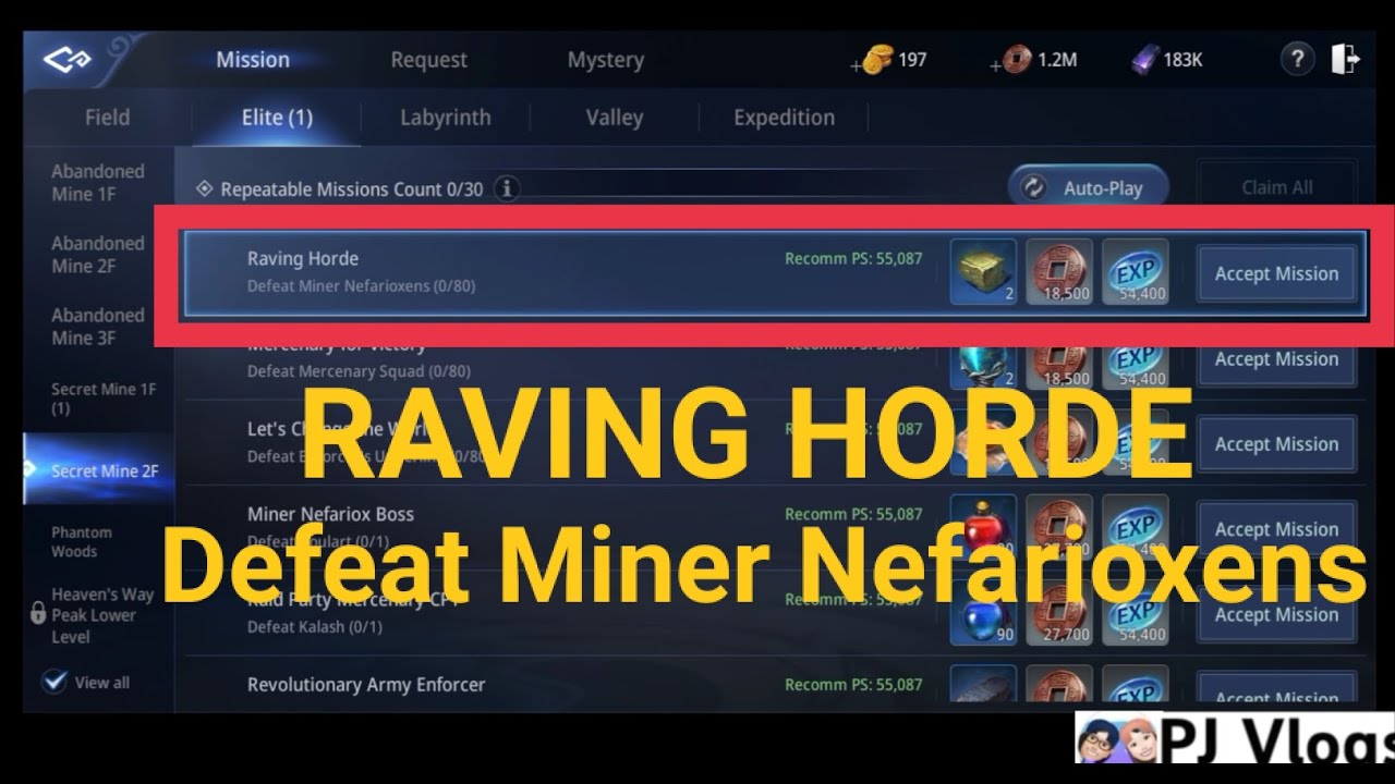 MIR4 MISSION - Raving Horde ( Defeat Miner Nefarioxens) #nft #crypto # ...