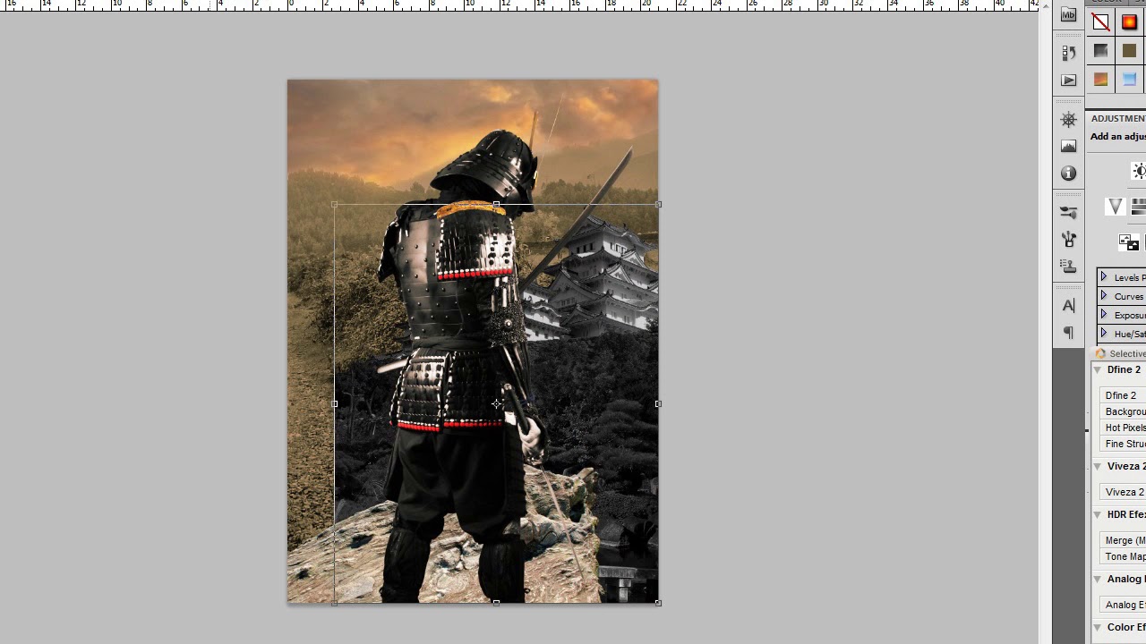 Simple Poster blending and masking - YouTube