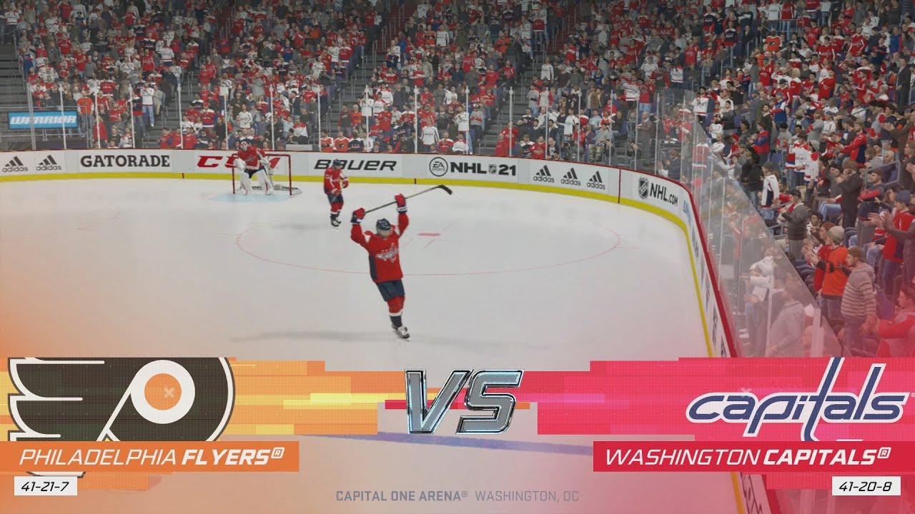 NHL 21 - Philadelphia Flyers v Washington Capitals Gameplay [1080p ...