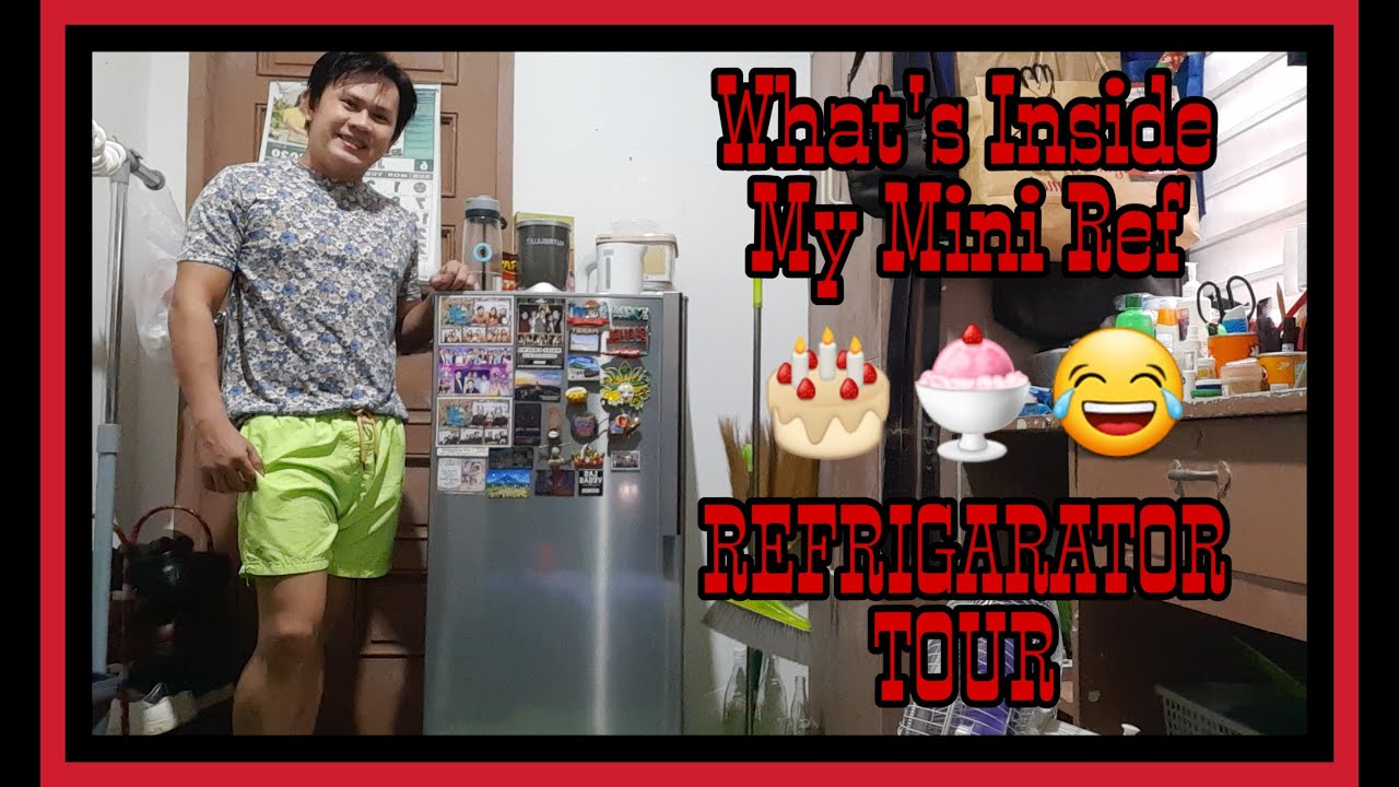 REFRIGERATOR TOUR | What's Inside Of My Mini Ref | Gerald John - YouTube