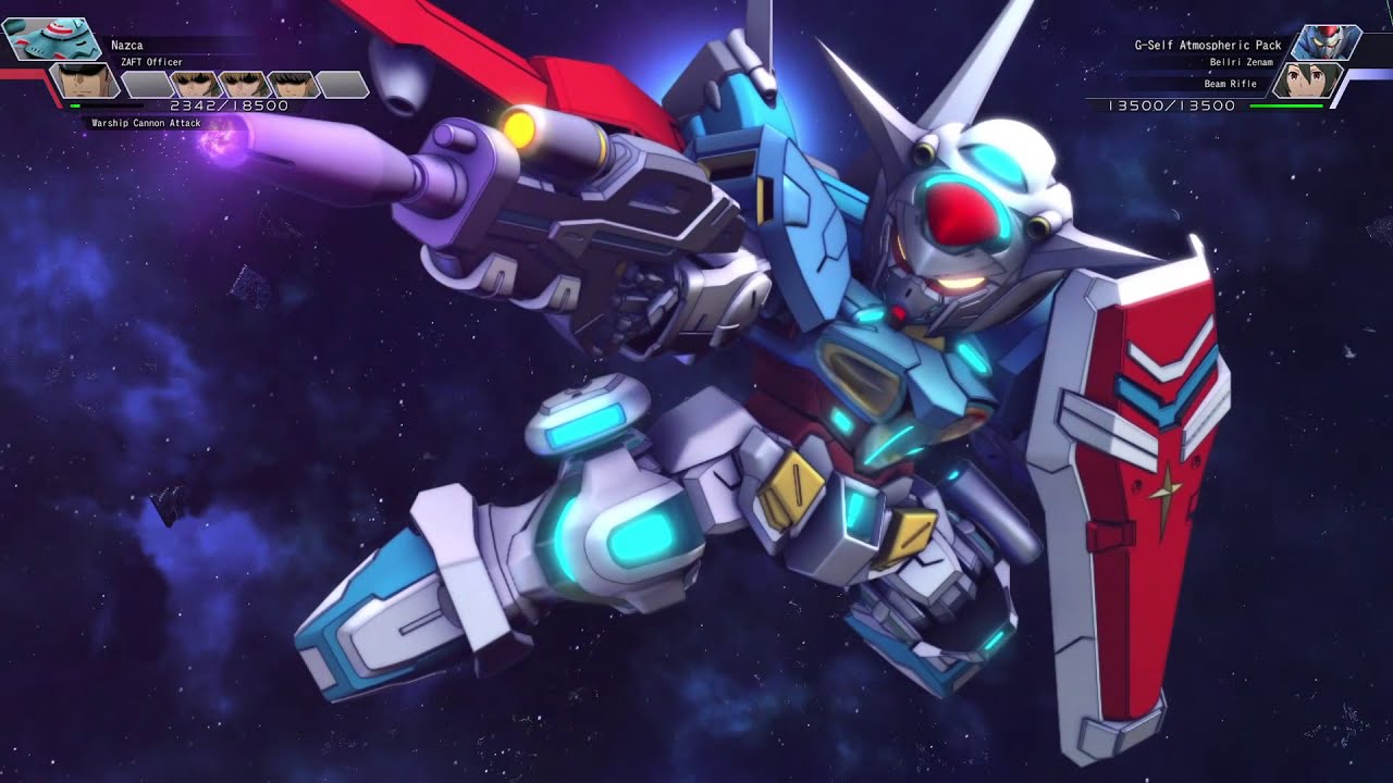 G-Self Gundam Atmospheric Pack All Attacks - SD Gundam G Generation ...
