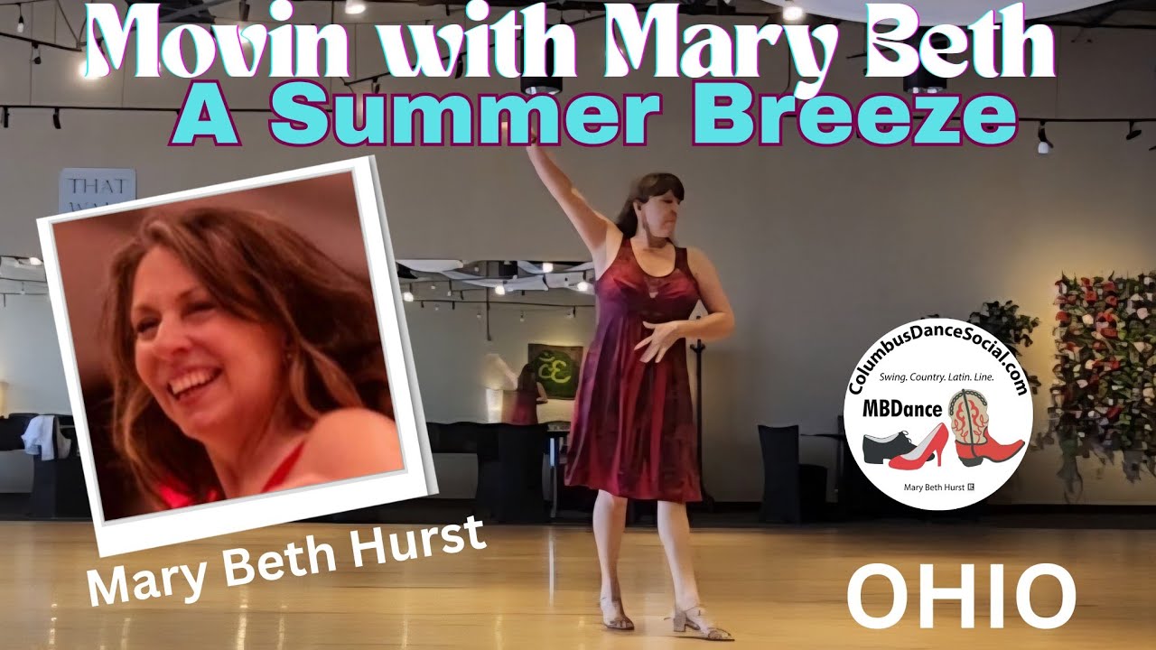 A Summer Breeze Line Dance demo by Mary Beth Hurst @MovinWithMaryBeth ...