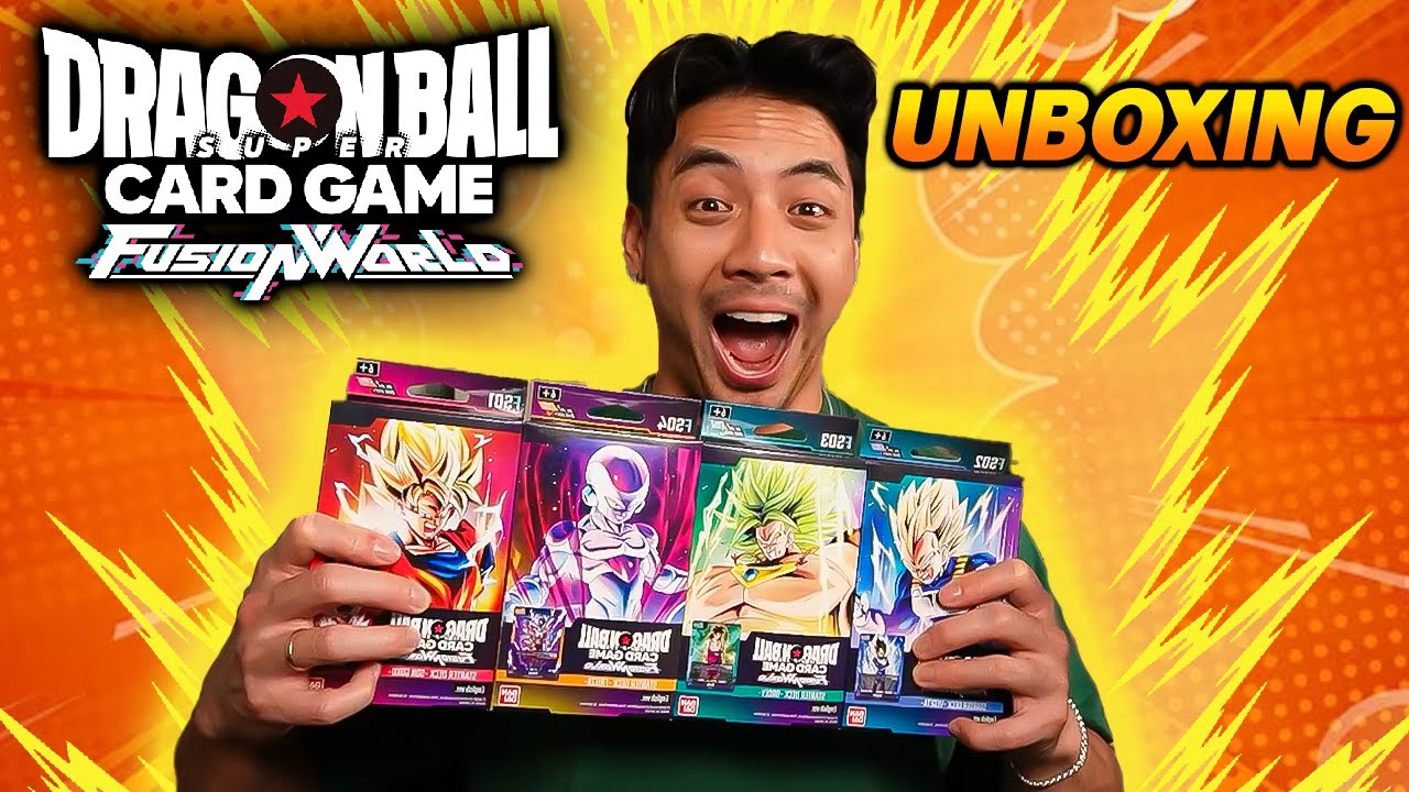 First look at the Dragon Ball Fusion World Starter Decks! - Unboxing ...