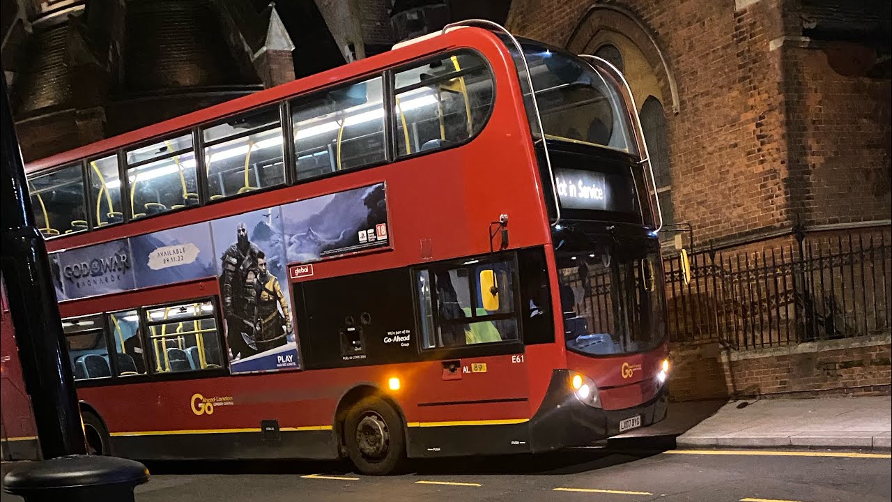 E61 - Not in service from 154 to West Croydon Bus Station - YouTube