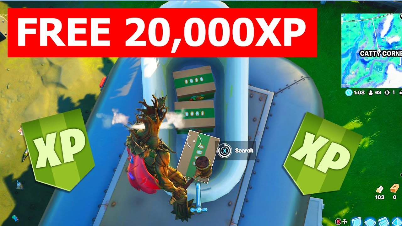 Secret Challenge Gives you 20000 Free XP! Fortnite Hidden Challenge (XP ...
