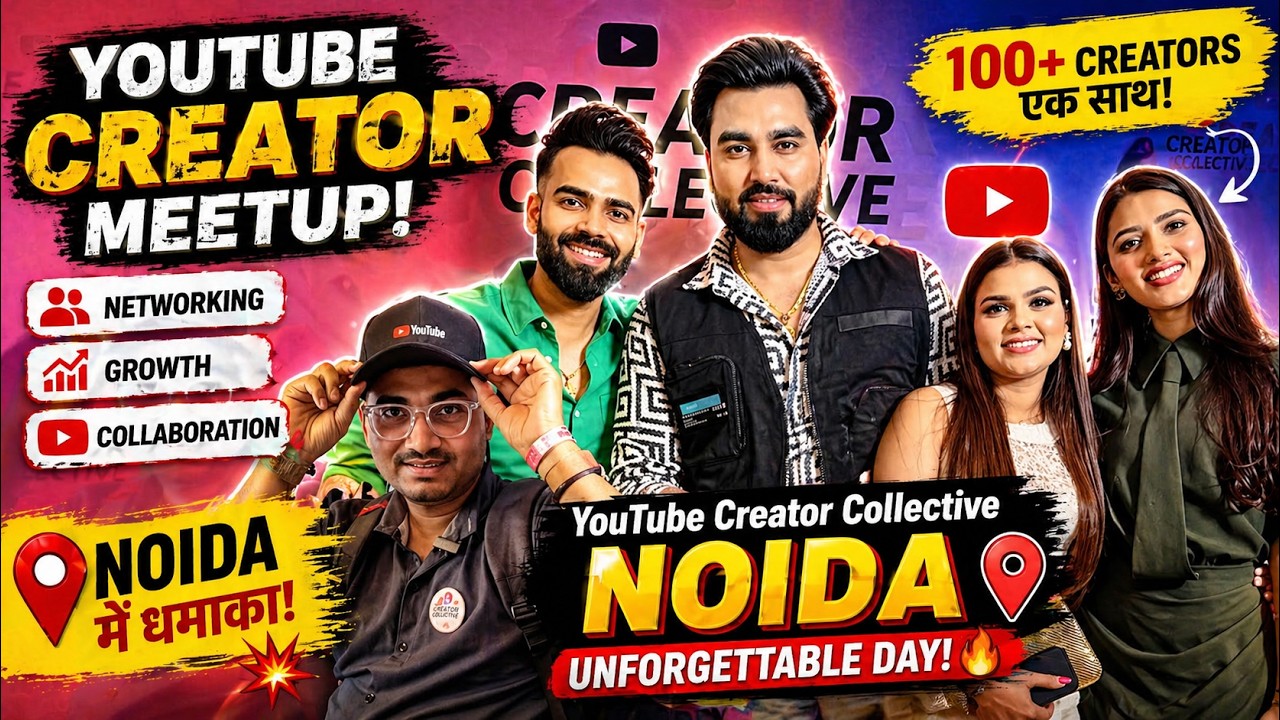 YouTube Creator Collective Noida: Got invited By YouTube | Host By ...