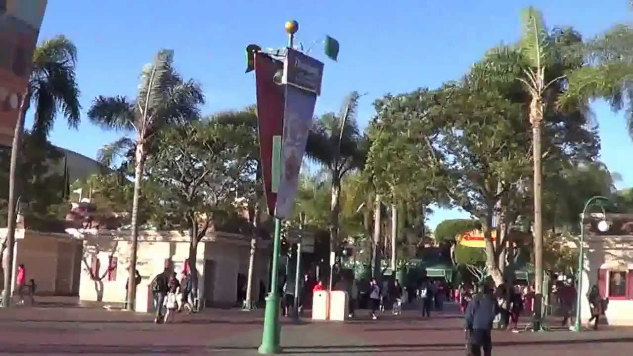 Disneyland and DCA Entrance - YouTube