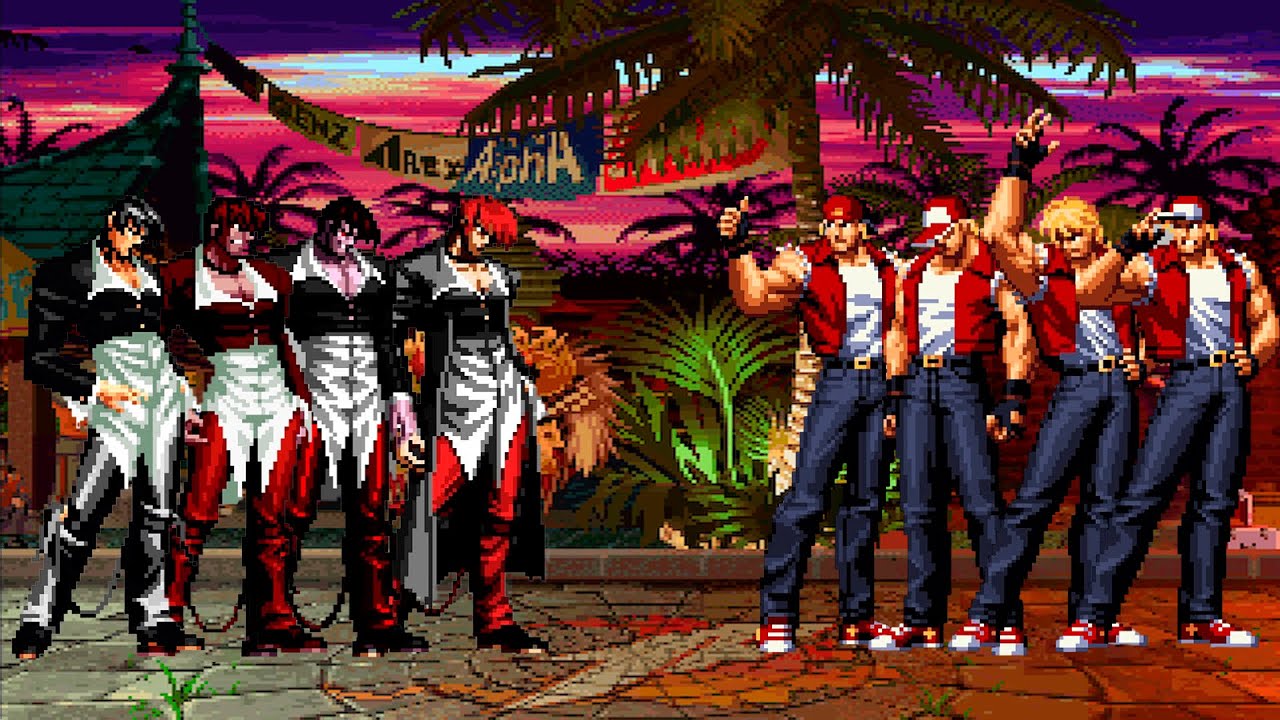 [KOF Mugen] Iori Orochi Team vs Terry Bogard Team - YouTube