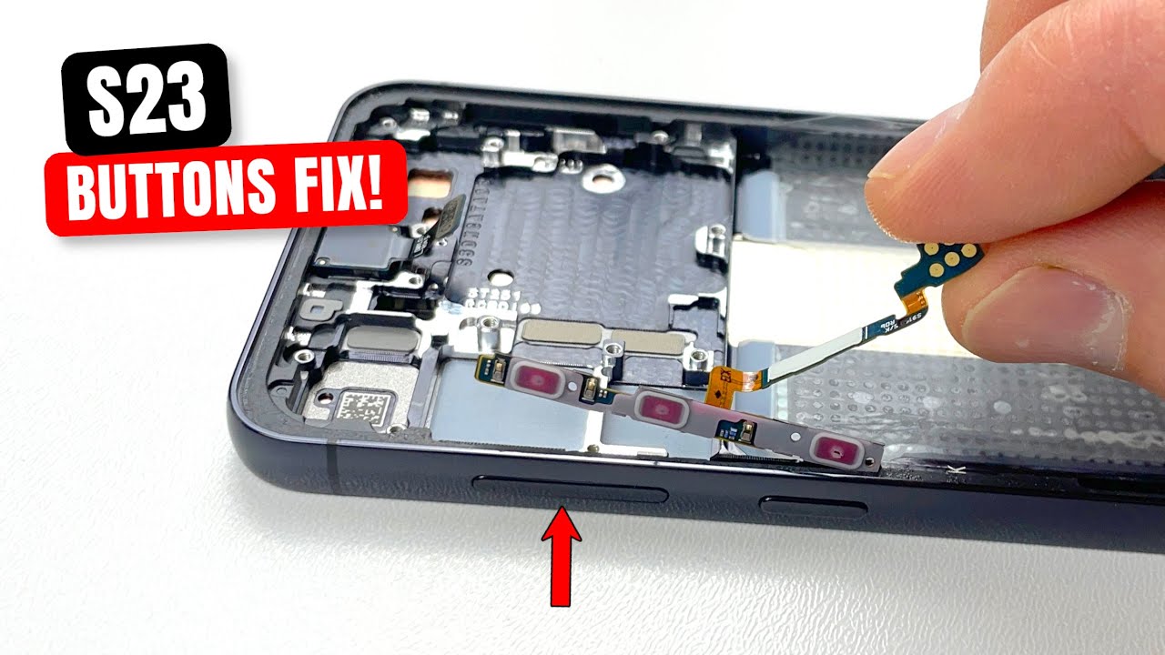 SAMSUNG S23 Power ON & Volume Button PROBLEM: How to replace Side ...