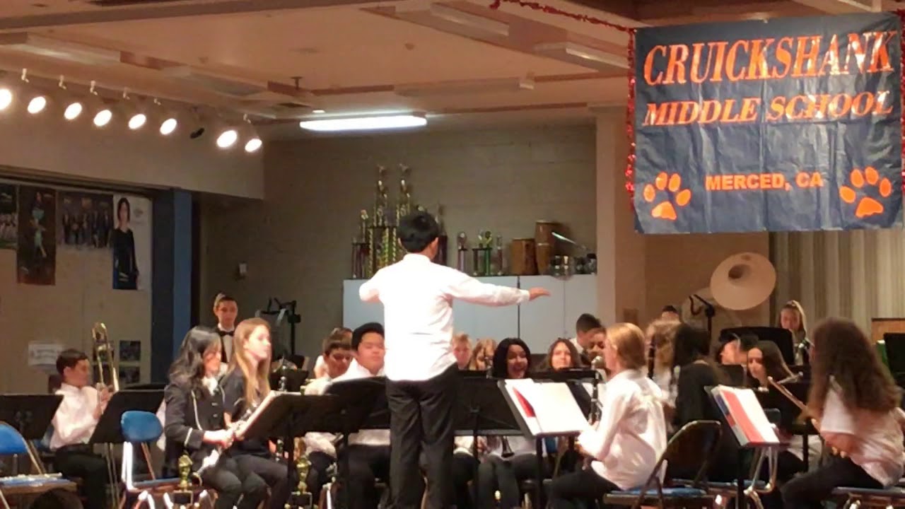 Winter Concert 2017 Cruikshank Middle School Merced - Daniel conducting ...