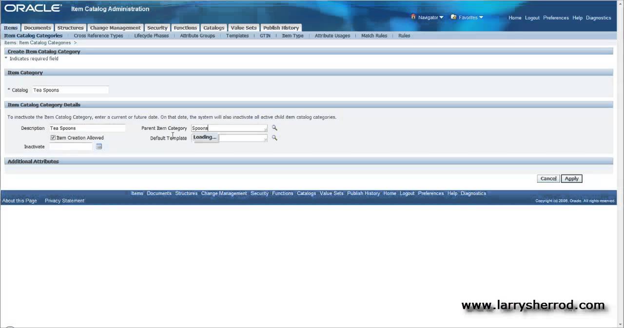 PDH Item Catalog Category Creation, Oracle Applications Training - YouTube